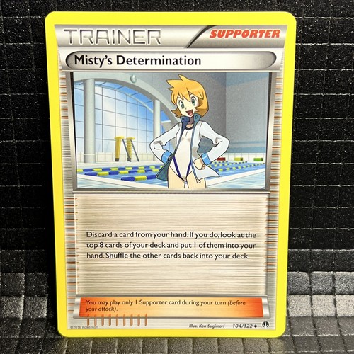 Misty's Determination #104/122 BREAKPoint Uncommon Trainer Pokemon Card ...