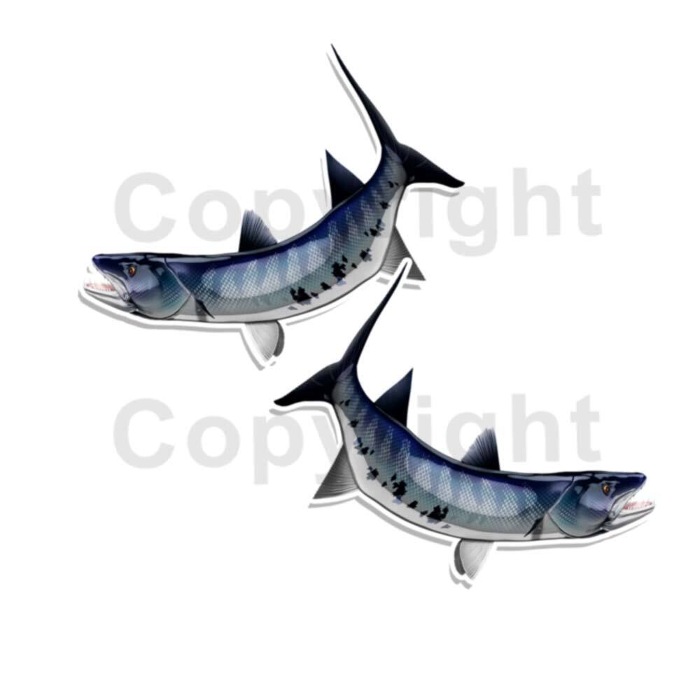 Barracuda Sticker Decal Fishing Fish Boat Truck Camper Trailer F128 2 ...