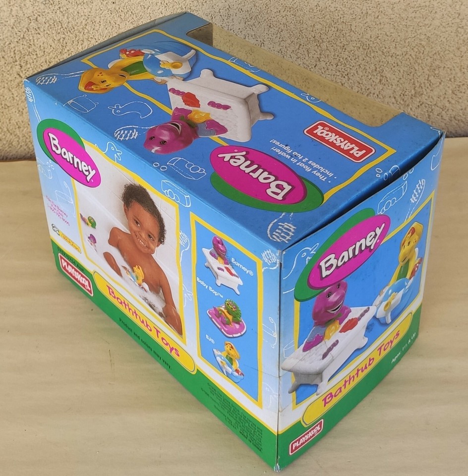 Barney Friends Playskool 1994 Dinosaur Pink Action Figure Playset ...