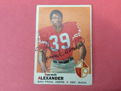 1969 Topps San Francisco 49ers #179 Kermit Alexander Autograph. | eBay
