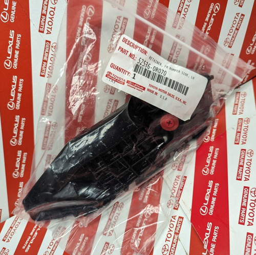 52536-0R070 Left Front Bumper Side Retainer - 2019-2025 RAV4 - Genuine ...