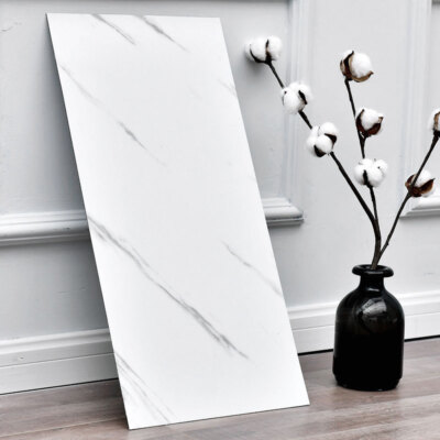 10PCS Self-Adhesive White Marble PVC Cladding Wall Panels for Kitchen ...