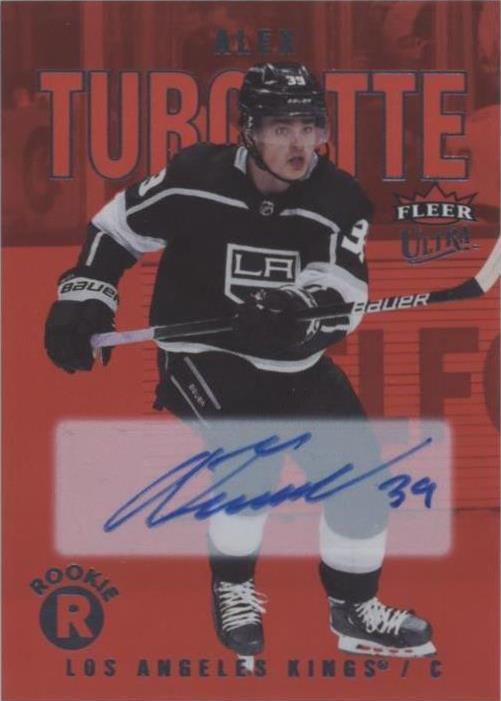 2021-22 Upper Deck Fleer Ultra - Rookies Alex Turcotte #221 Red Rainbow ...