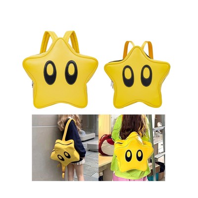 Star Backpack Trendy Funny Big Eyes Star Waterproof Travel Bag Cartoon ...