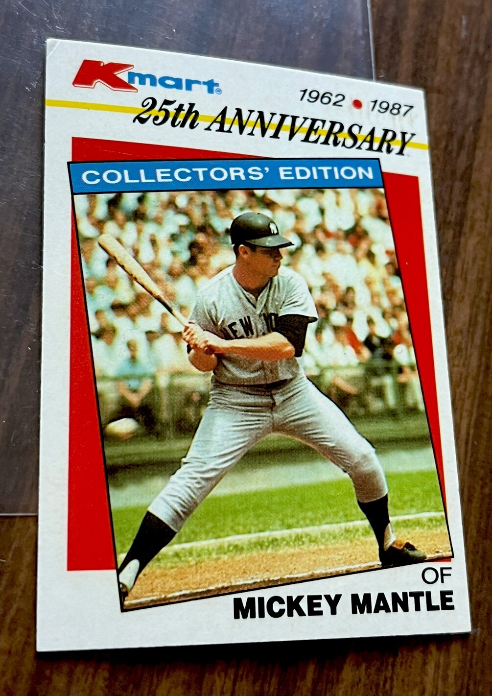 1987 Topps Kmart 25th Anniversary Mickey Mantle Card # 5 NY Yankees | eBay