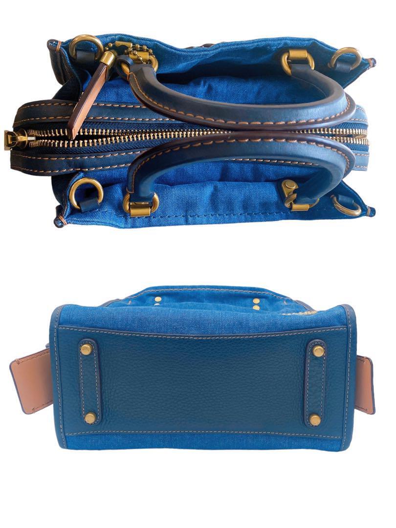 COACH Denim Rogue 25 with Tea Rose Rivet Japan Limite… - Gem