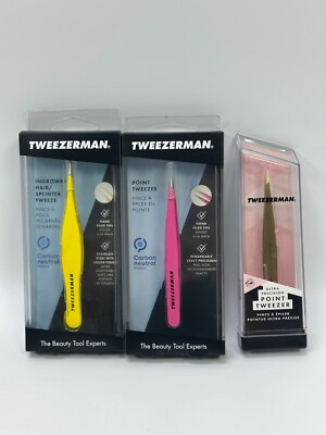 Tweezerman Ingrown Hair/Splinter, Point, And Ultra Precision Point ...
