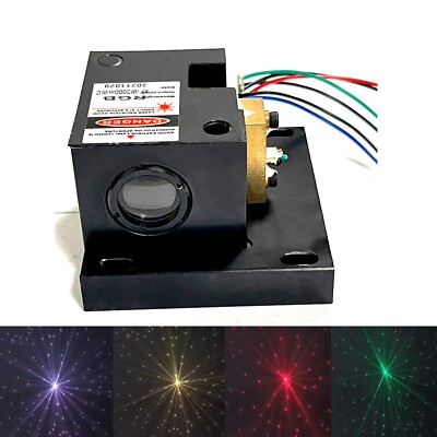 High-Power 2W RGB Laser Module Red Green Blue White Light Effect Stage ...