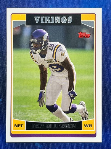 2006 Topps Football #126 Troy Williamson Minnesota Vikings | eBay