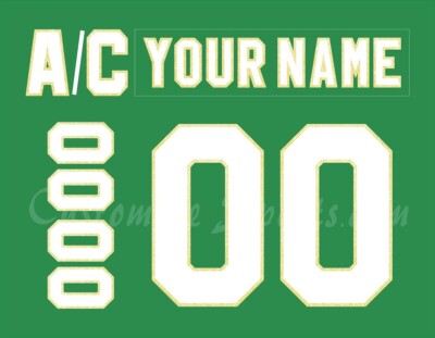 New York Islanders Customized Number Kit for 2019 St Patrick's Day ...