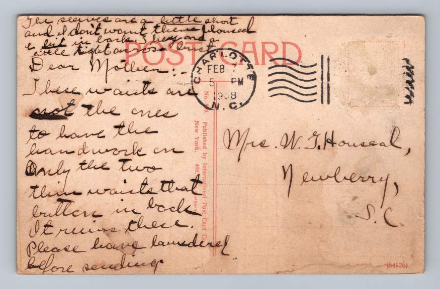 Prominents Houses of Charlottes North Carolina RO Alexander Stuart ...