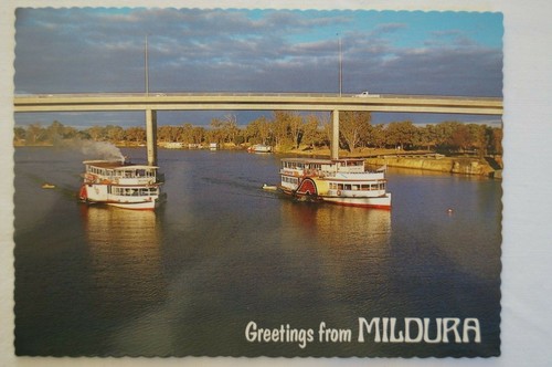 Greetings from Mildura George Chaffey Bridge Vic Australia Collectable ...