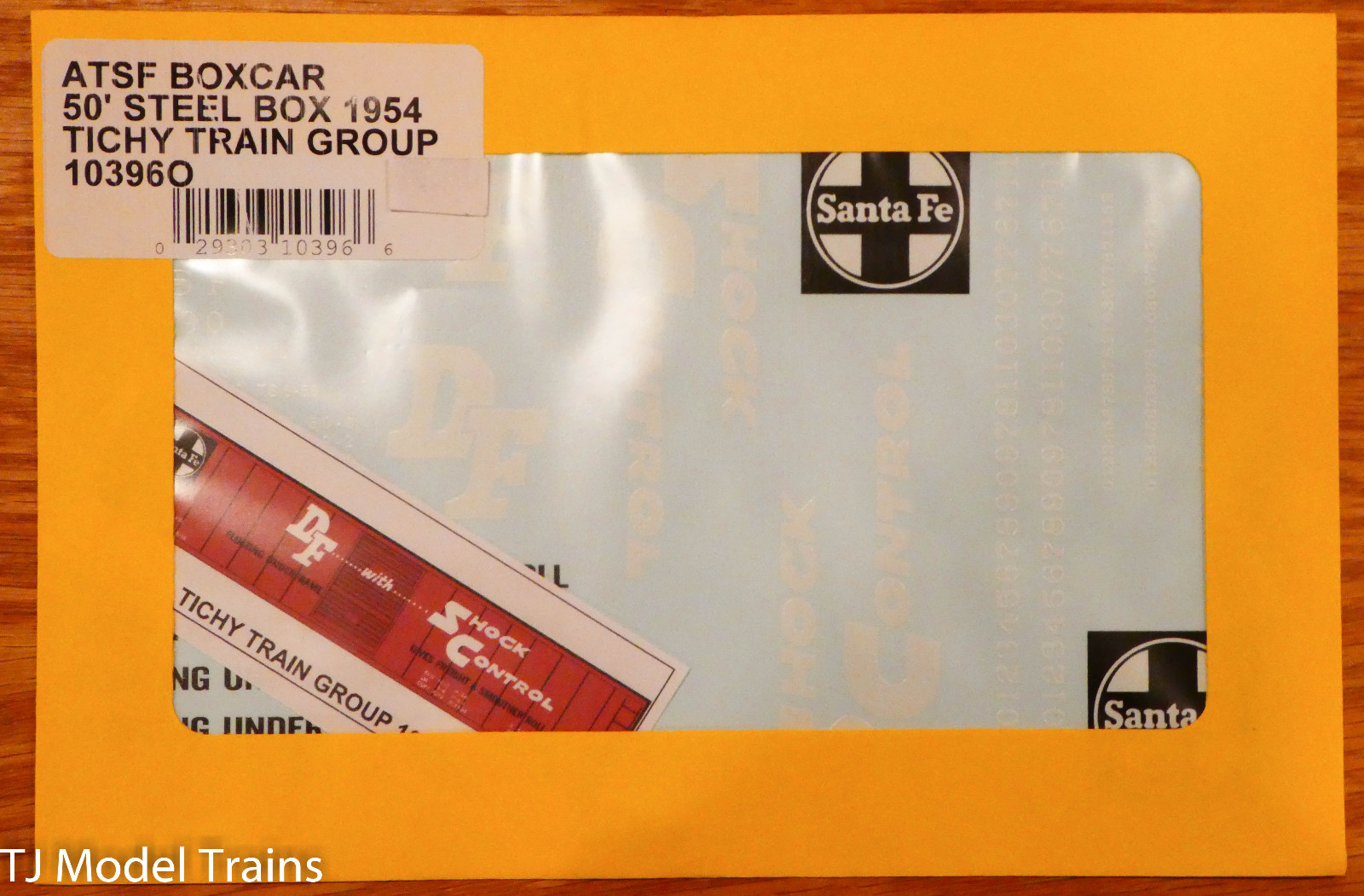 Tichy Train Group O #10396O ATSF 50' Steel Boxcar 1954 (O Scale) Decal ...