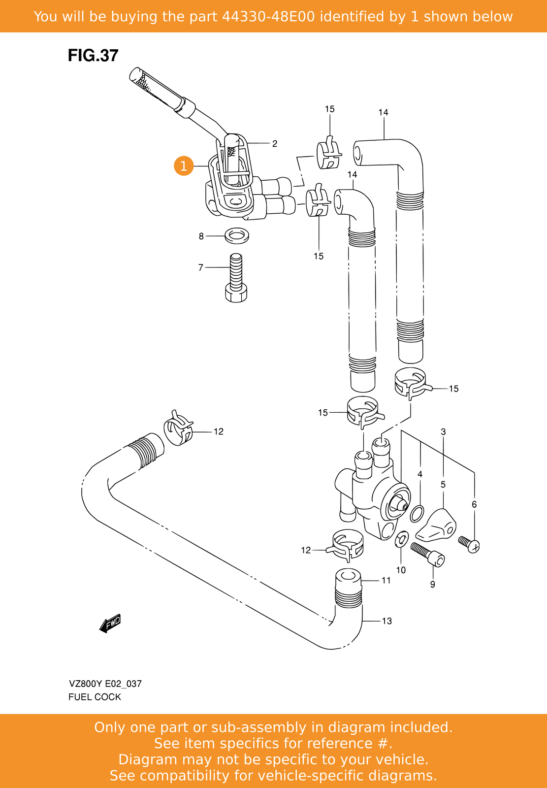 Suzuki FILTER UNIT FUEL 44330-48E00 OEM for sale online | eBay