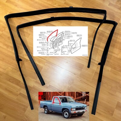 86-97 for Nissan Pathfinder Navara D21 hardbody door glass run channel ...