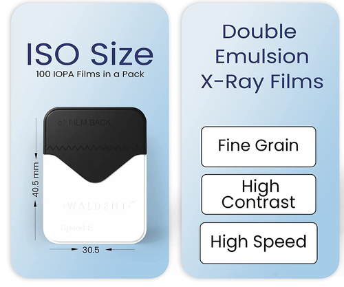 Pack Of 100 Dental Double-Emulsion X-Ray Film IOPA Rounded Corners | eBay