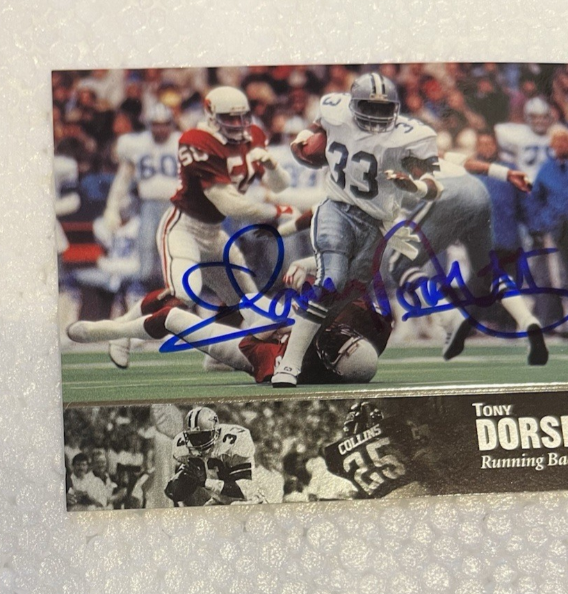 Tony Dorsett 1997 Upper Deck Legends Autograph #AL-12 * * ABSOLUTE ...