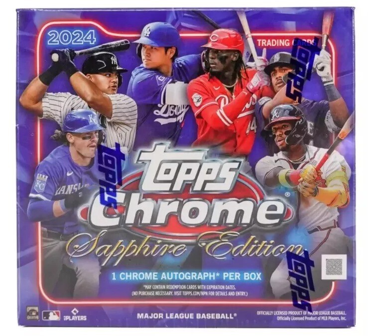 2024 Topps Chrome Sapphire Baseball HOBBY BOX Factory Sealed | eBay