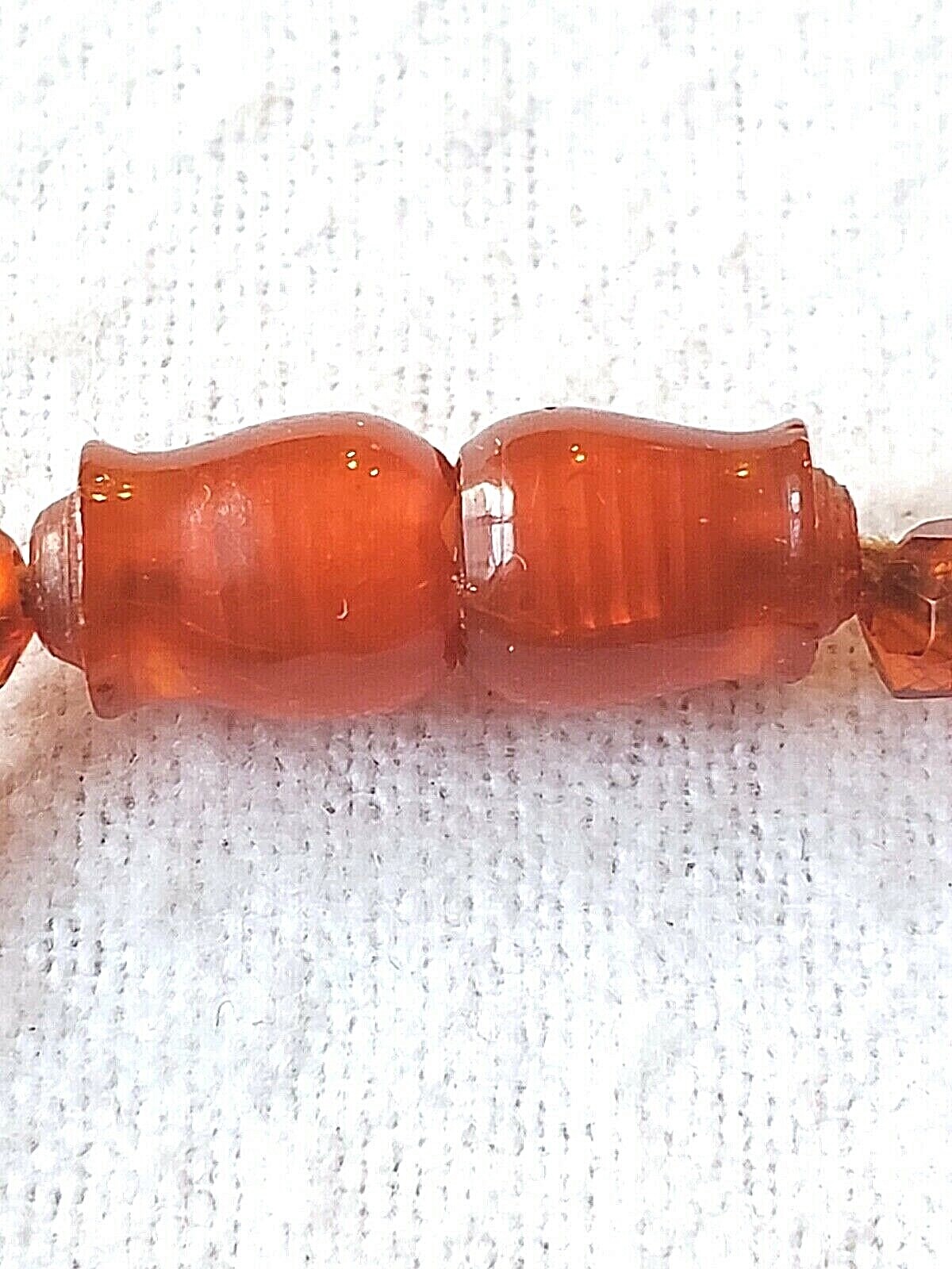 Antique graduated faceted Baltic amber bead necklace,… - Gem