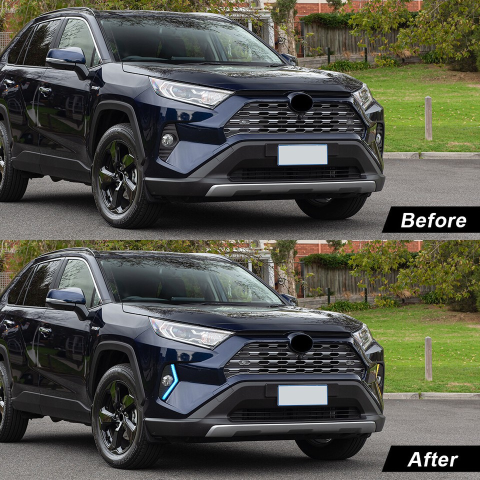 LED Fog Light & DRL Kits For 2019-2025 Toyota Rav4 Driving Lamps Front ...
