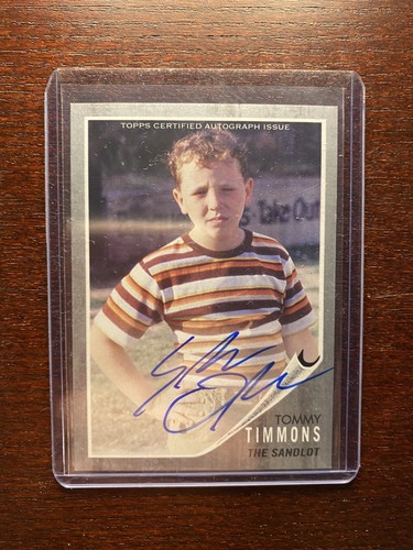 2018 Topps Archives The Sandlot #SLTOM Tommy Timmons SILVER AUTO /99 ...