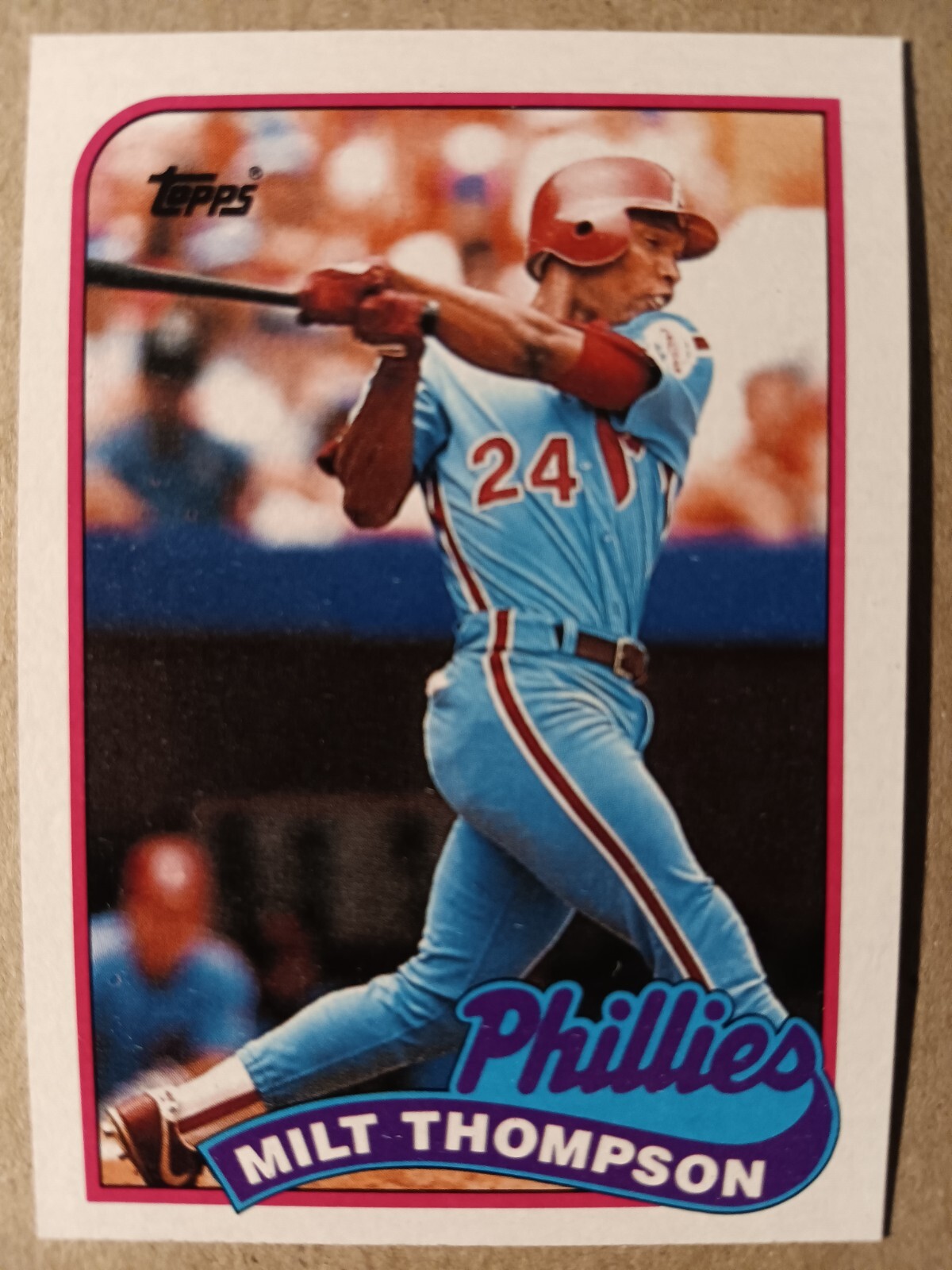 MILT THOMPSON PHILADELPHIA PHILLIES 1989 TOPPS BASEBALL CARD #128 | eBay