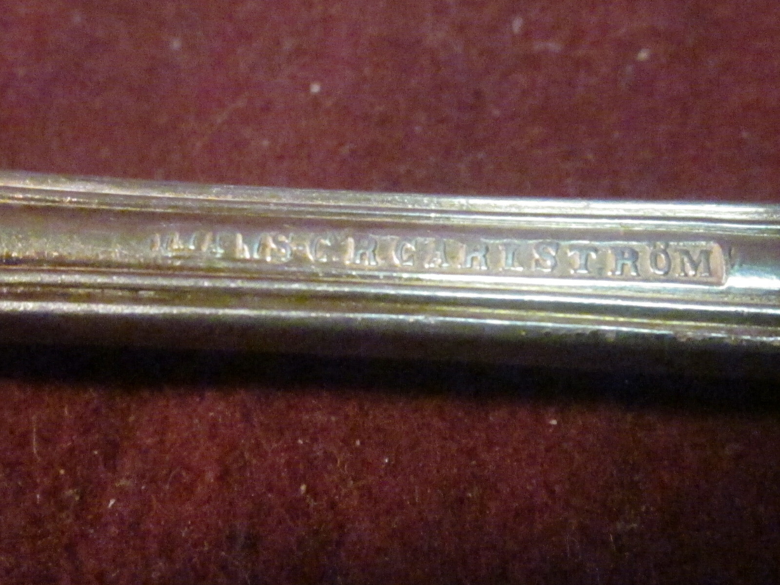 2 Silverplate SWEDEN NS C.R. CARLSTROM SERVING FORKS 8 1/4" no mono | eBay