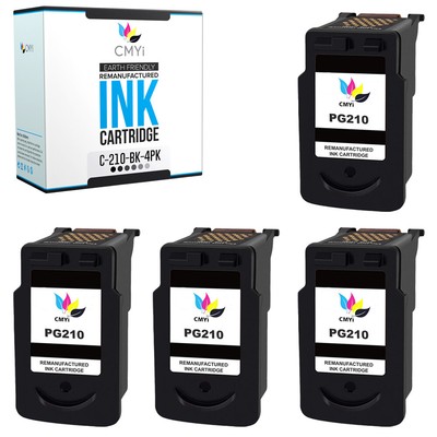 4X Compatible PG-210 Ink Cartridge Black for Canon PIXMA MP240 MP250 ...