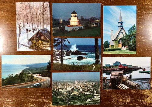 Lot of 7 Canadian Post Pre Stamped Postcards Pictorial Issues | eBay