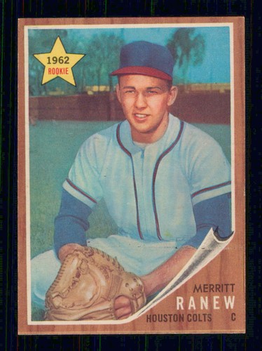 1962 TOPPS BASEBALL # 156 MERRITT RANEW J9786 | eBay
