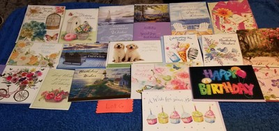 Lot G of 20 DELUXE Name Brand BIRTHDAY Greeting Cards ALL are BIRTHDAY ...