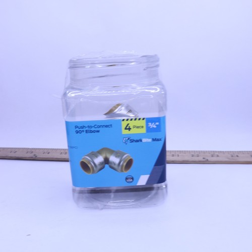 (3-Pk) Push-to-Connect 90Â° Elbow Fitting Brass 250psi 3/4" UR256J4 ...