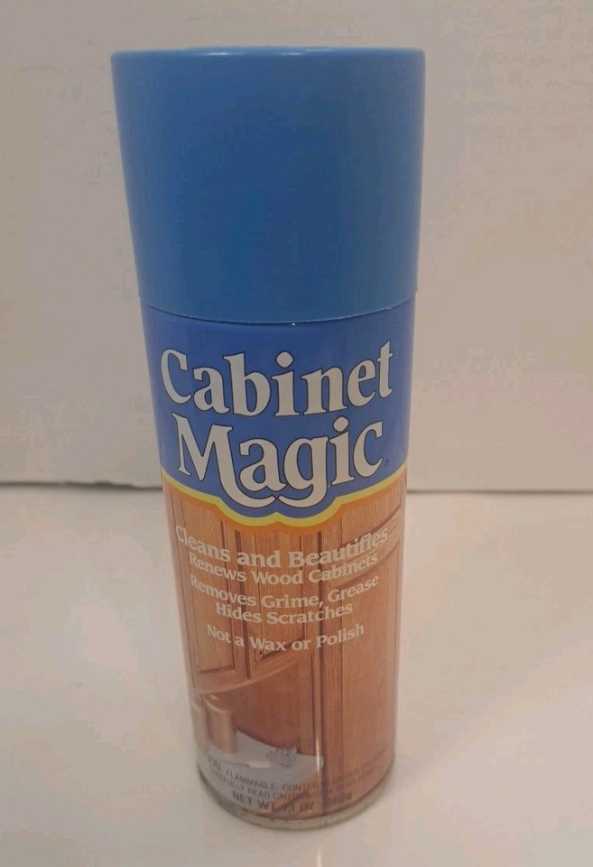 Original Cabinet Magic Cleaner Blue Cap Wood Spray-FULL - VINTAGE ...