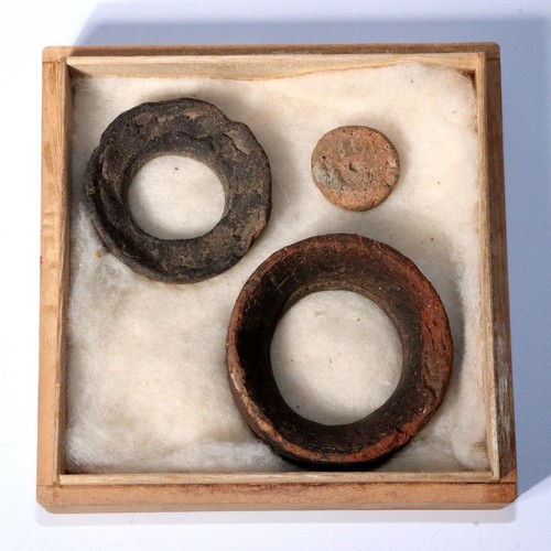 Ancient Japanese Jomon Earrings – Original Clay Accessories Doki Set of 3 VG331 | eBay