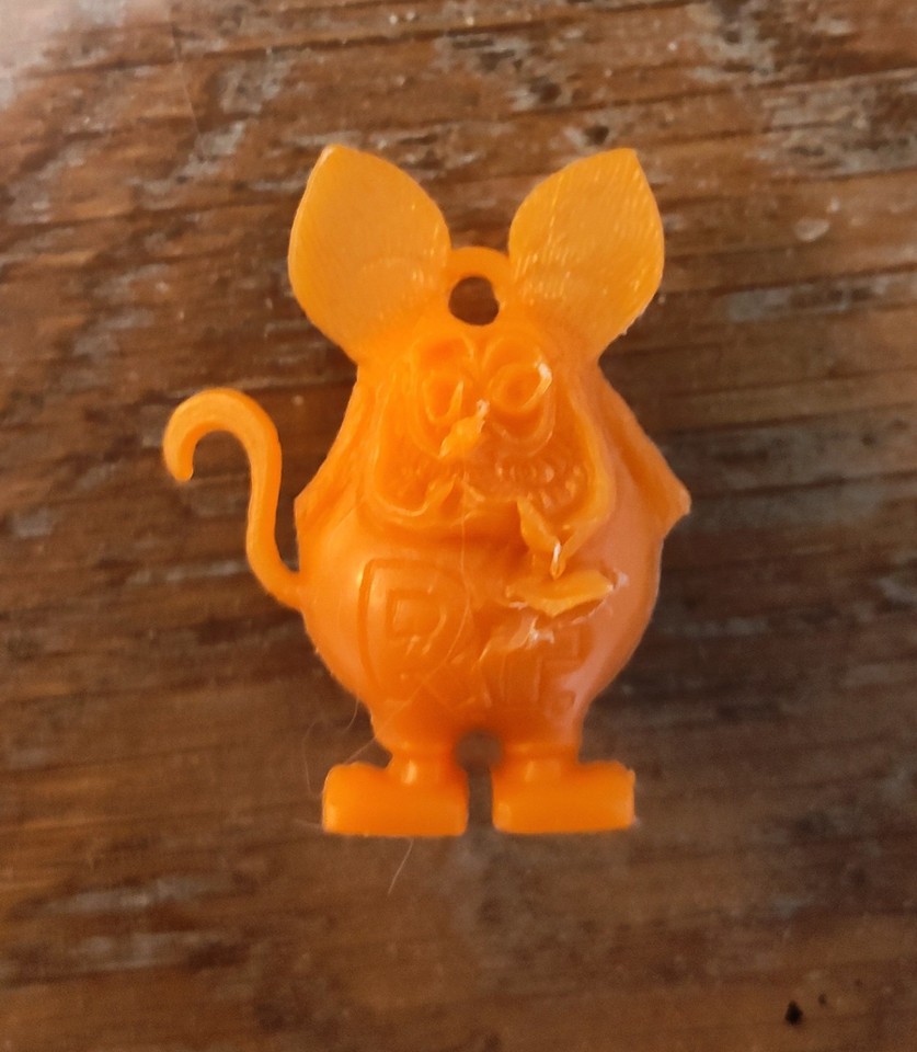 Vintage 1960's RAT FINK gumball charm, orange, collectible toy | eBay