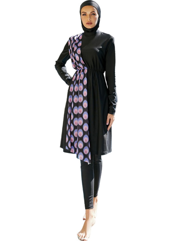 3pcs Muslim Women Swimwear Hijab Modest Islamic Swimsuit Arab Swim ...