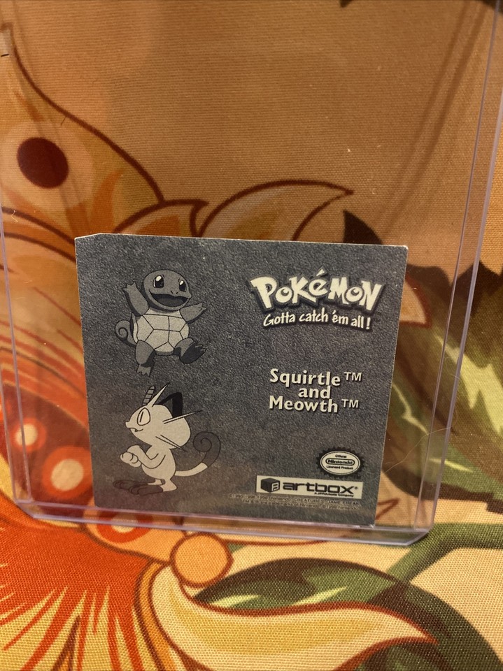 Vintage 1999 Artbox Pokemon Sticker Rare Series 1 PRIZM #PR08 Squirtle ...
