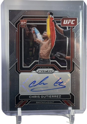 Chris Gutierrez 2023 Prizm UFC Rookie Autograph RC Card #SA-CGT W/Top ...