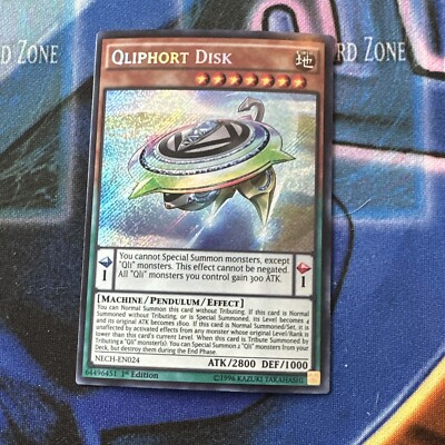 Yu-Gi-Oh! TCG Qliphort Disk The New Challengers Nech-En024 1st Edition ...
