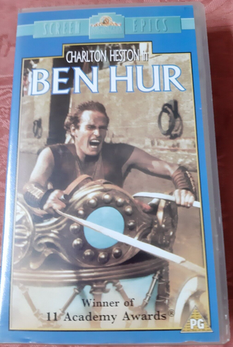 BEN HUR - SEALED - Charlton Heston Classic - VHS Tape Excellent ...