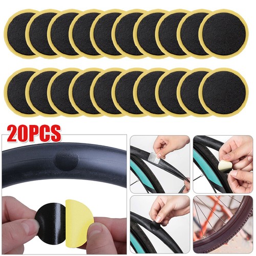 UK 20X Glueless Bicycle Cycling Bike Tire Tyre Tube Puncture Patches ...