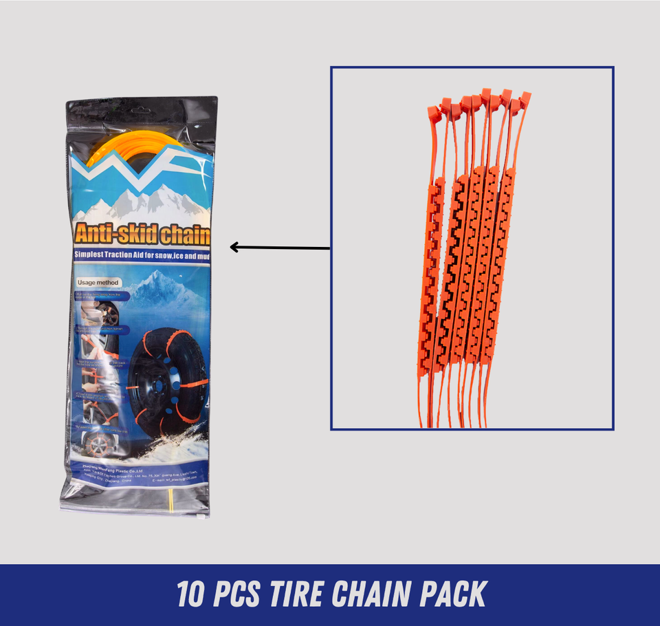 Anti-skid Tire Snow Mud Chains for Car SUV Traction Emergency Driving ...