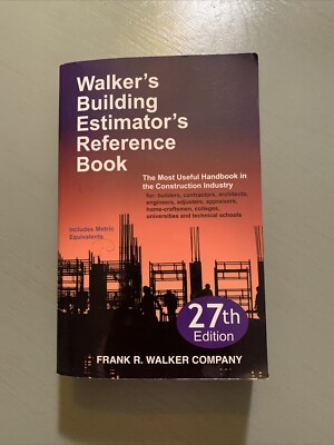 WALKER'S BUILDING ESTIMATOR'S REFERENCE BOOK, 27TH EDITION By Frank R ...