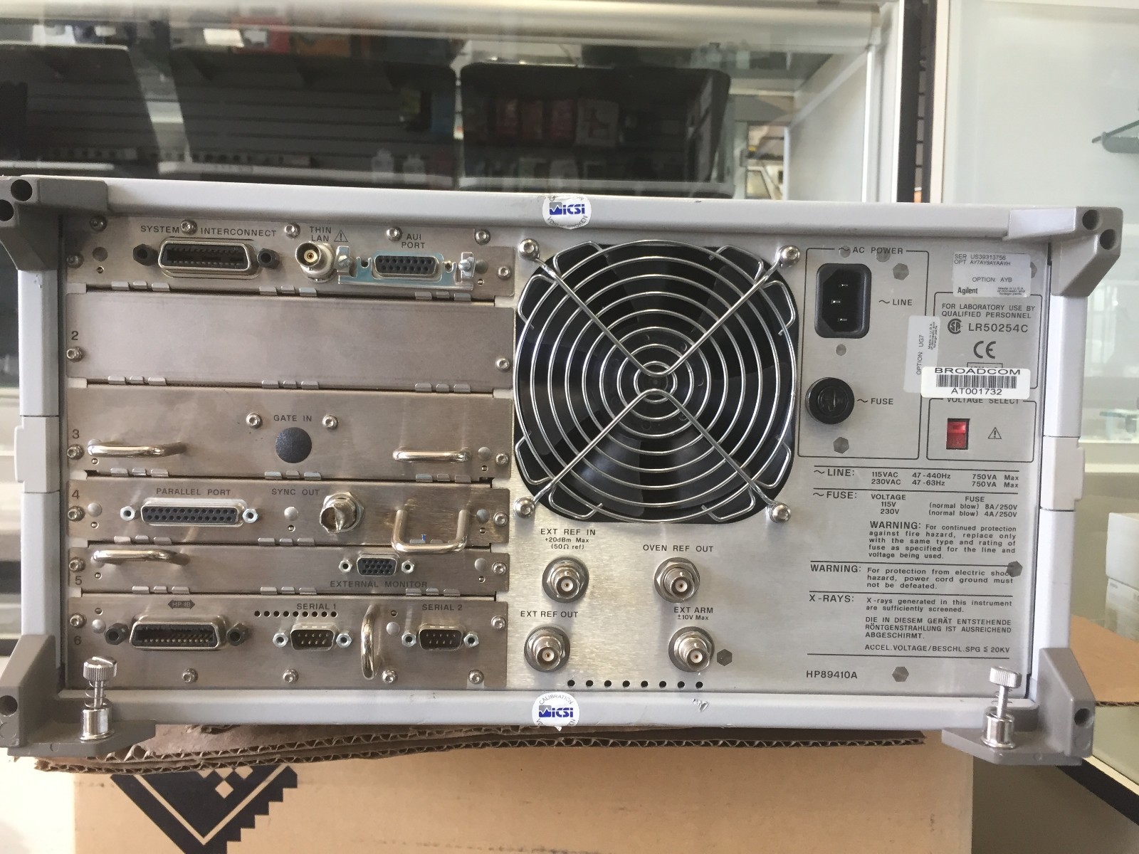 HP Agilent 89441A Signal Test Analyzer Tested To Power On As Pictured ...