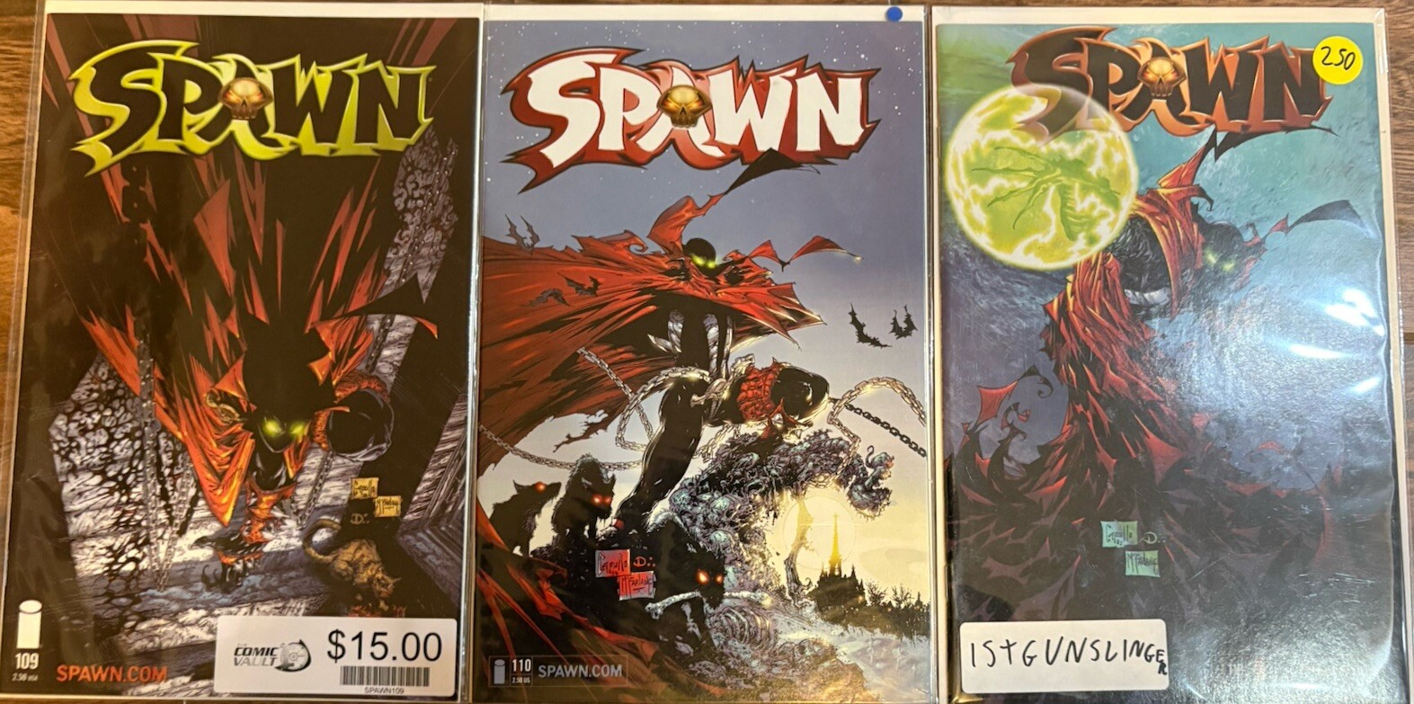 Spawn Comic Lot 109, 110 And 119 First Gunslinger Appearance | eBay