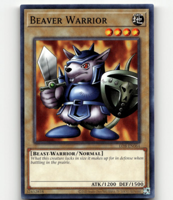 Yugioh - Beaver Warrior - Legend of Blue Eyes White Dragon 25th Anniv ...