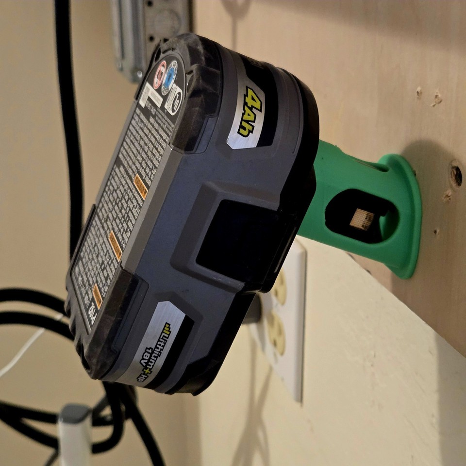 ***7 Pack** RYOBI Battery Holder Wall Mount for Ryobi One+ One Plus 18V ...
