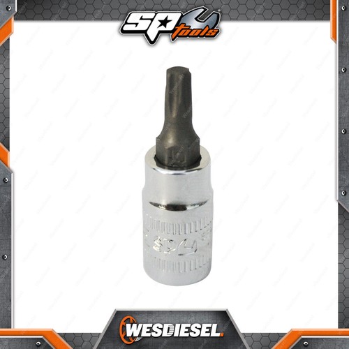 SP Tools 1/4 inch Drive Inhex Socket T10 Torx Bit Individual Cr-V Steel ...