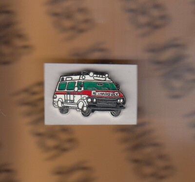 USA FIRE FIGHTER First Responder Ambulance 1" IAFF lapel pin badge c/b ...