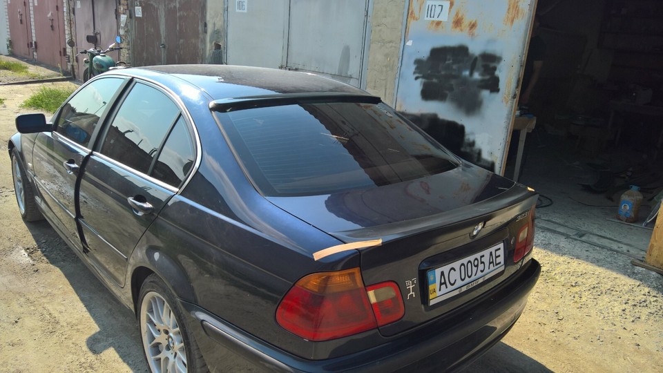 bmw E46 Ducktail trunk Spoiler CSL M3 bmw e46 sedan Spoiler lip csl ...
